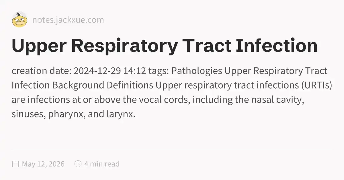 Upper Respiratory Tract Infection